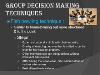 Group decisiion making | PPT