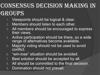 Group decisiion making | PPT