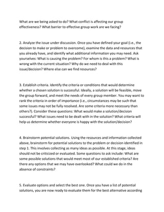 Group decision making | DOCX