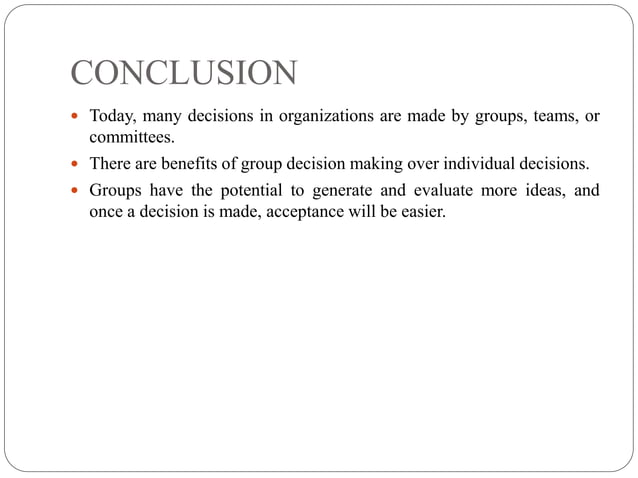 Dialectical group decision making | PPT