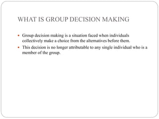 Dialectical group decision making | PPTX