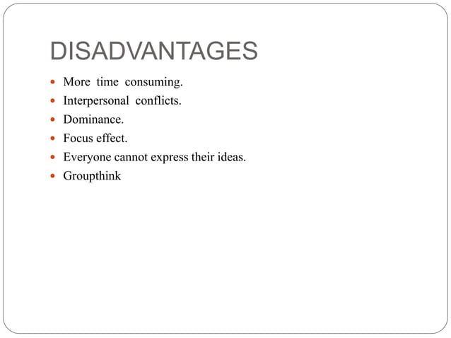 Dialectical group decision making | PPT
