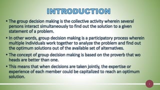 Group decision making | PPT