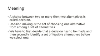 Group Decision Making.pptx social psychology | PPTX