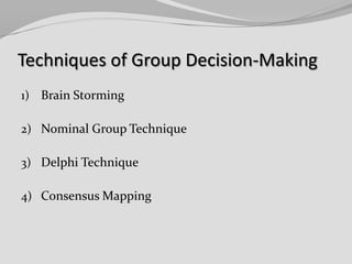 Group Decision Making | PPSX