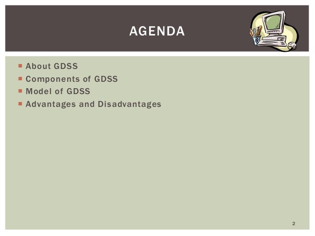 Group decision support systems (gdss)