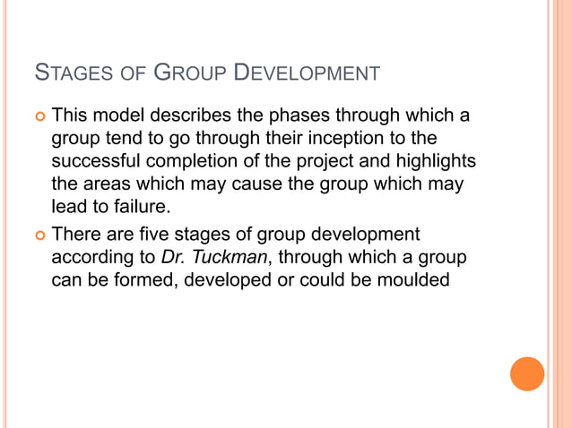 Stages of Group Development | PPT | Free Download