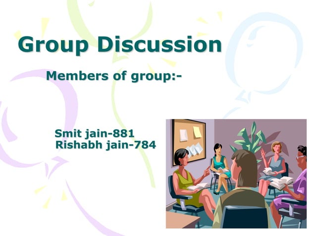 Group discussion | PPT | Education