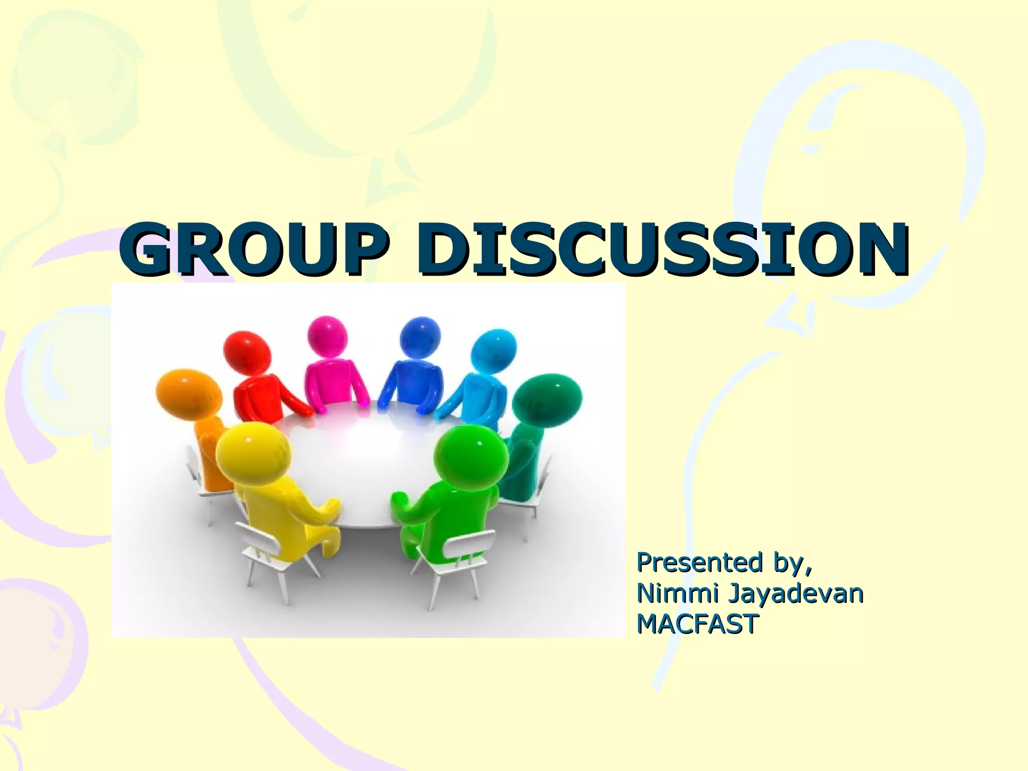 Group discussion | PPT