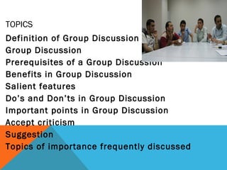 Group discussion | PPT