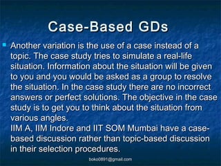 Group discussion | PPT