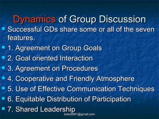 Group discussion | PPT