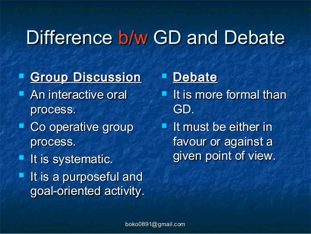 Difference between group discussion and debate pdf - sobap