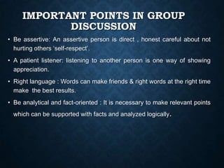 Group Discussion | PPT
