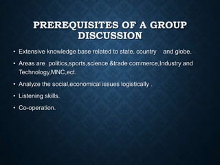 Group Discussion | PPT