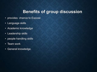 Group Discussion | PPT
