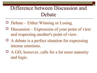 Group discussion tips | PPT