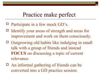 Group discussion tips | PPT