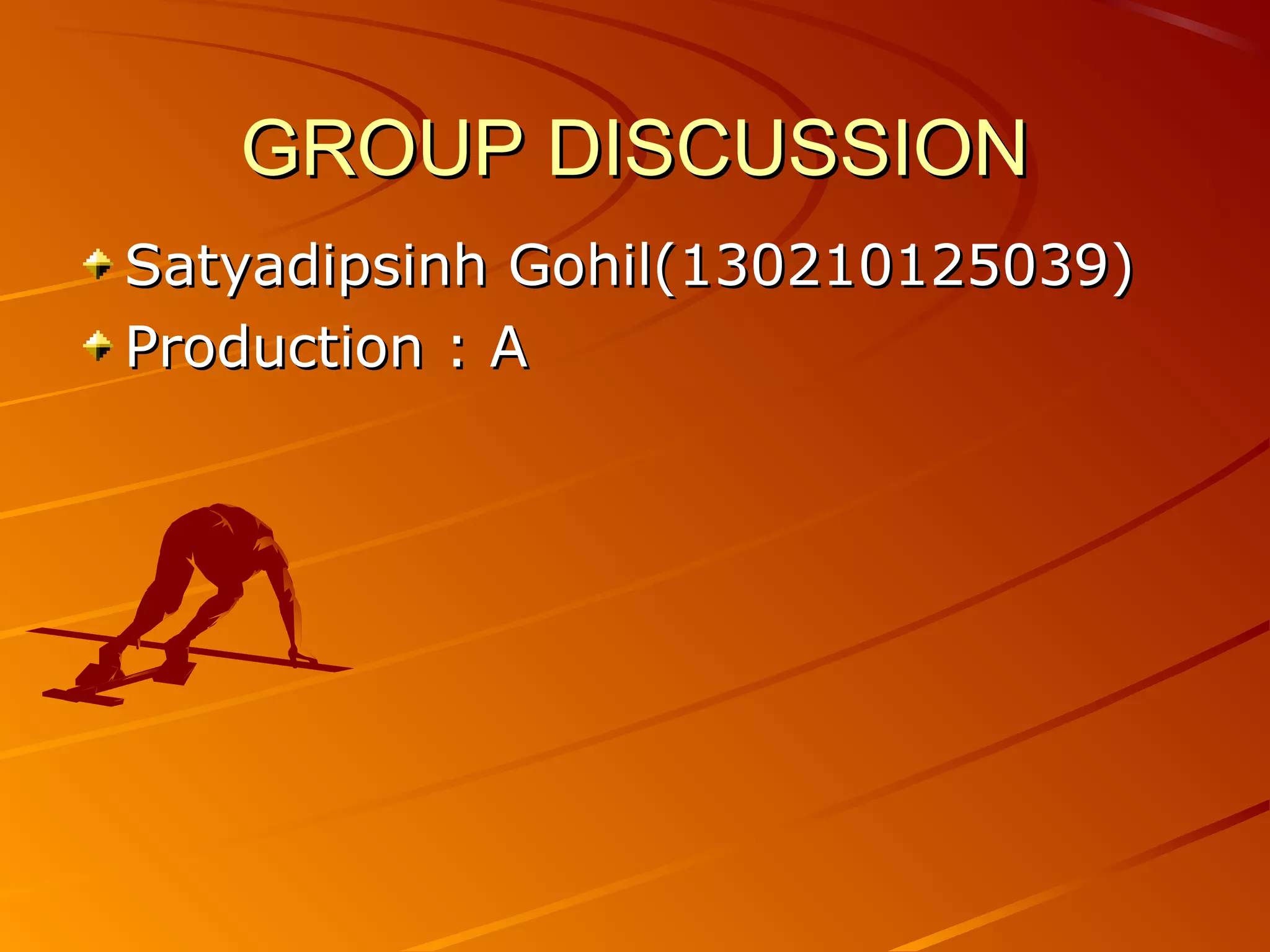 Group discussion | PPT
