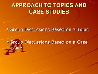 Group discussion | PPT