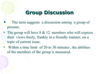 Group discussion | PPT | Education