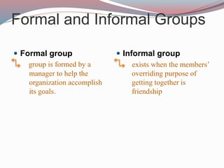 Formal Group Discussion
