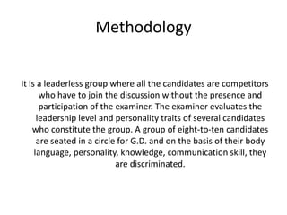 Group discussion | PPT