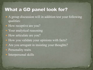 Group discussion | PPT