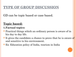 Group discussion | PPT