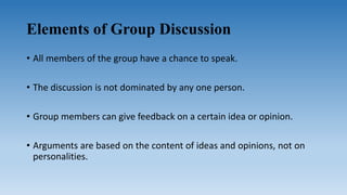 Group Discussion | PPT