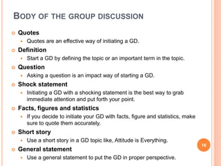 Group discussion | PPSX