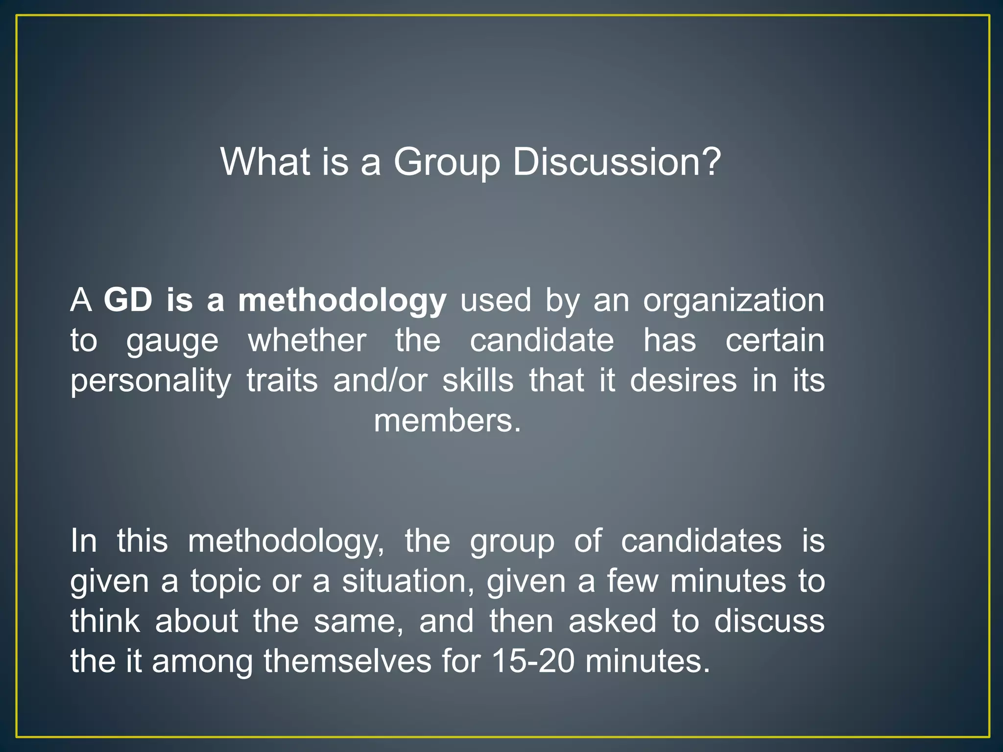 Group Discussion -Tips | PPT