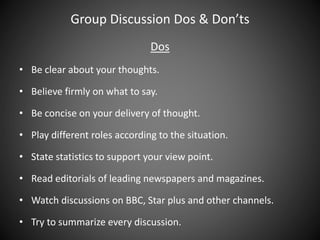 Group discussion | PPT