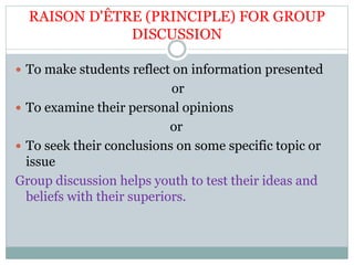 Group discussion | PPT