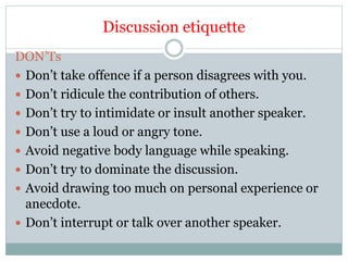 Group discussion | PPT