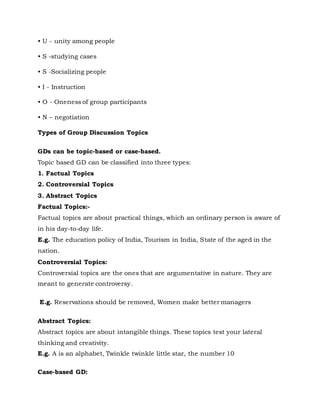 Group discussion | DOCX