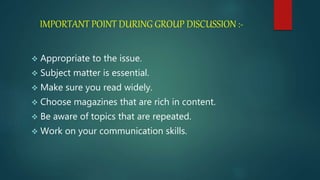 Group discussion | PPTX