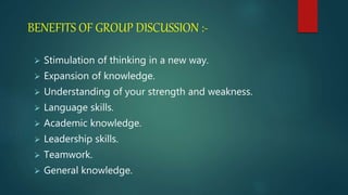 Group discussion | PPTX