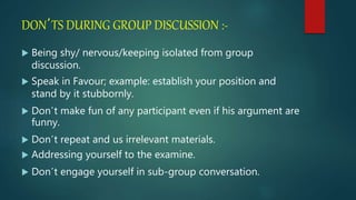 Group discussion | PPTX