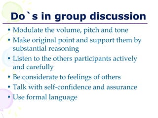 Group discussion | PPTX