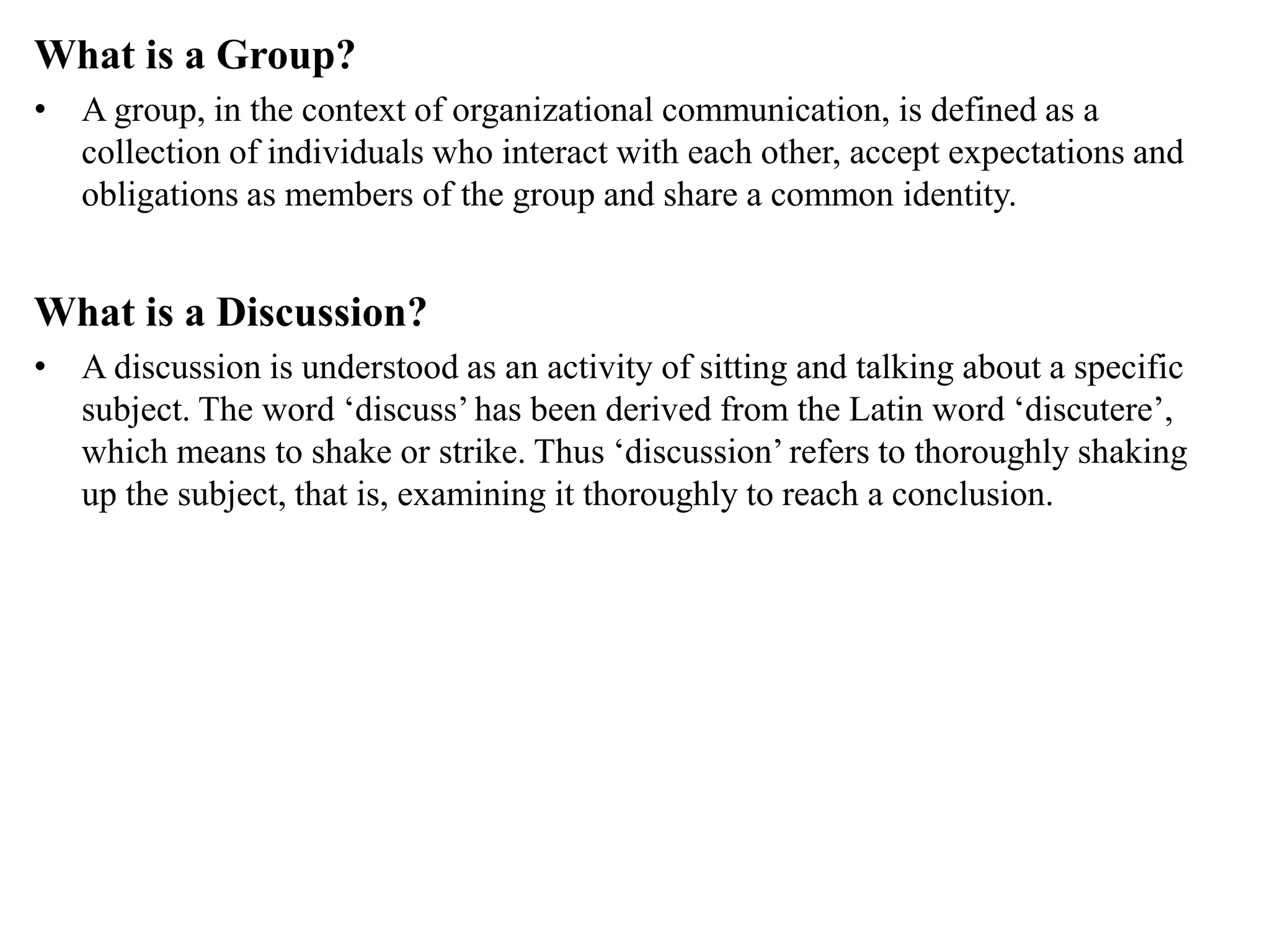 Group discussion | PPTX