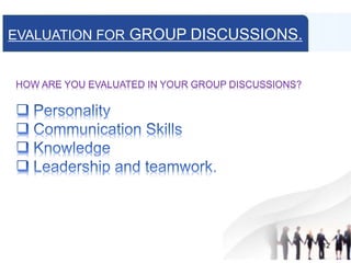 Group discussion | PPT