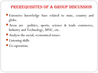 Group discussion | PPT | Education