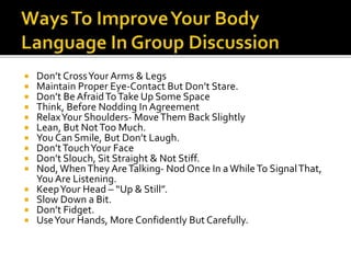 Group discussion. complete guide | PPTX