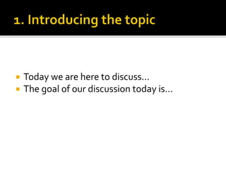 Group discussion | PPTX