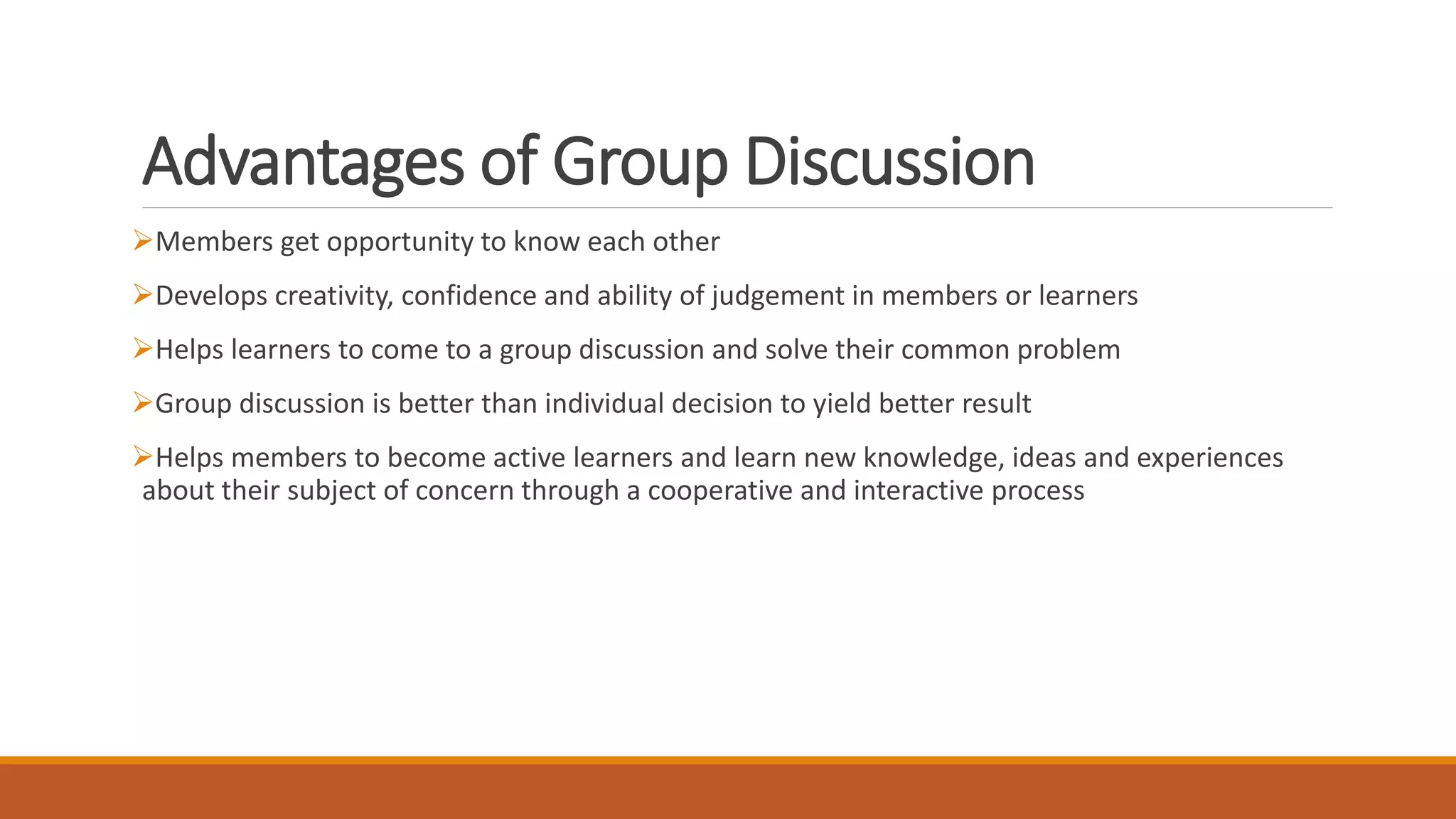Group discussion | PPTX