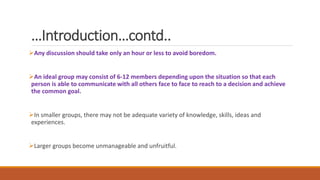 Group discussion | PPTX