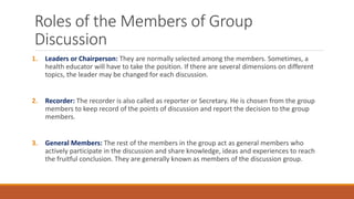 Group discussion | PPTX
