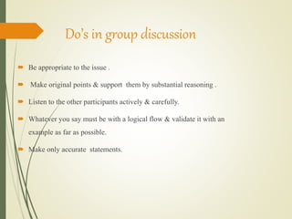 Group discussion | PPT