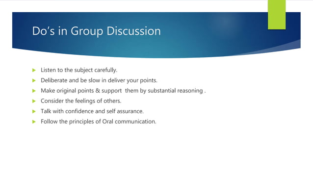 Group discussion | PPT